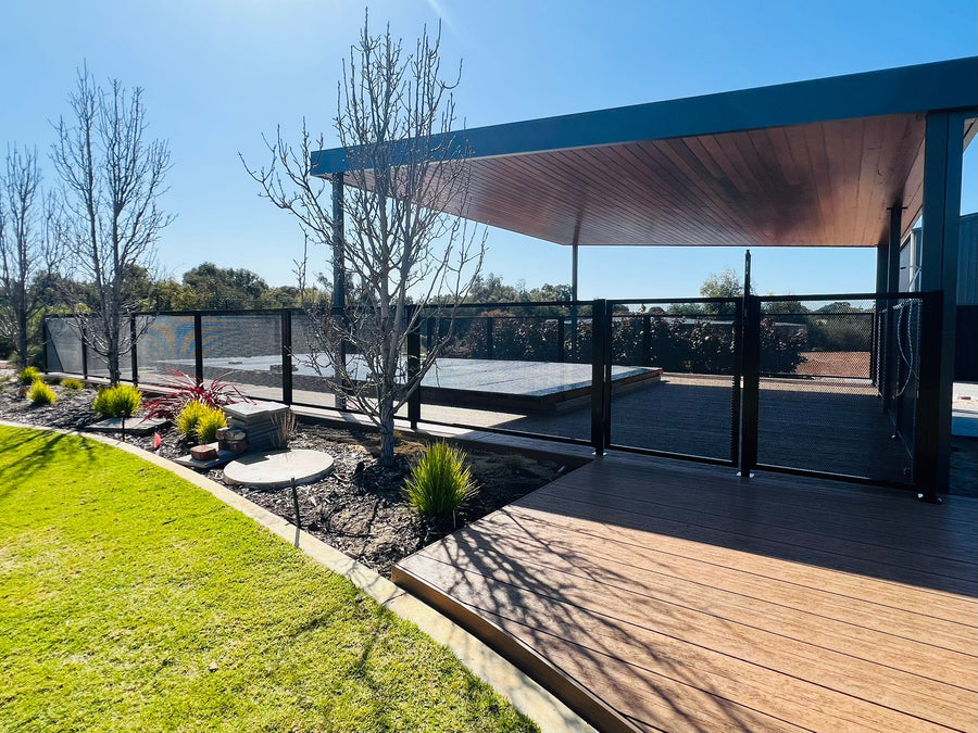 Perforated Pool Fence Suppliers Perth, WA | Mesh Pool Fencing Solutions ...