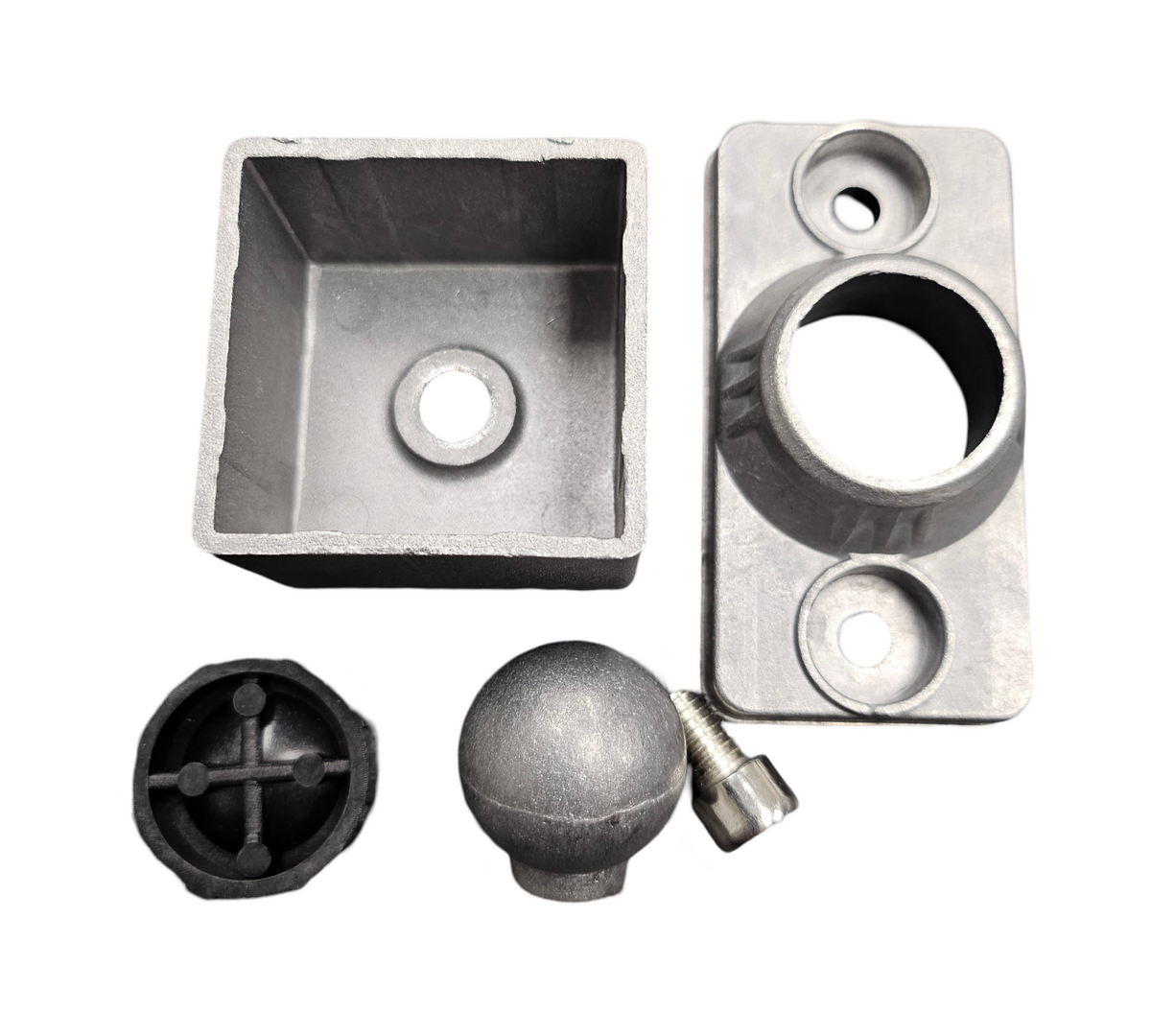 Aluminium Adjustable Pool Fence Post Brackets 40x40 – UFENCEIT