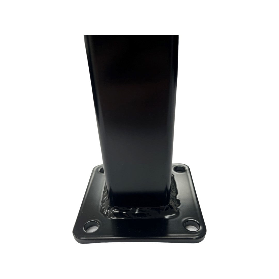 Aluminium Post With Base & Cap 65x65mm Dia Satin Black – UFENCEIT