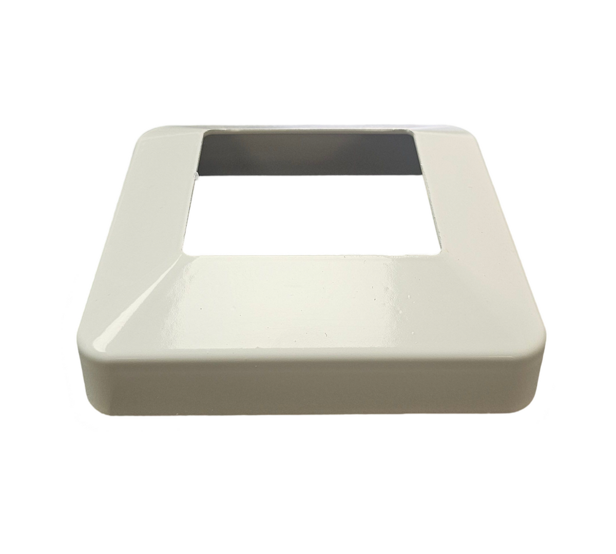 Aluminium Raised Base Plate Post Cover 65x65 Dia White – UFENCEIT